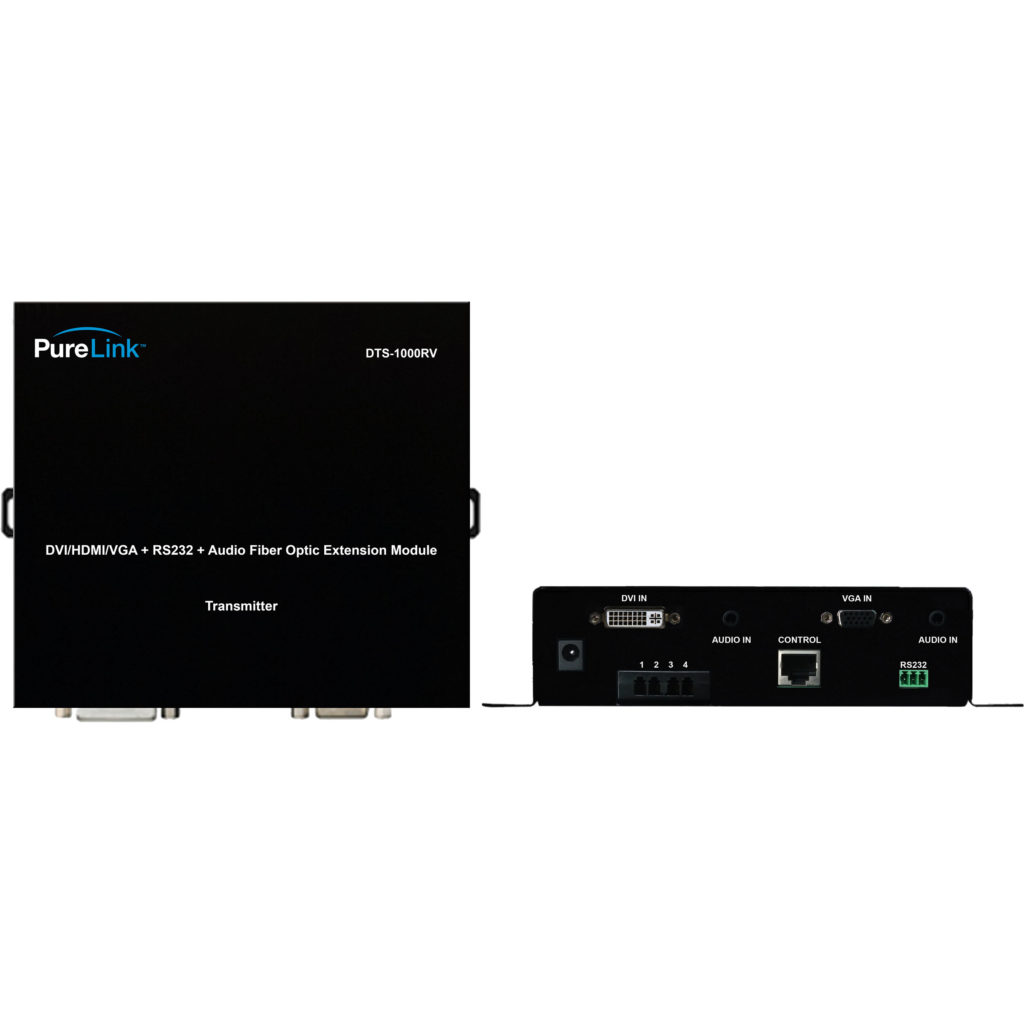 DVI/VGA to 4LC Fiber Extender - Transmitter - PureLink AV