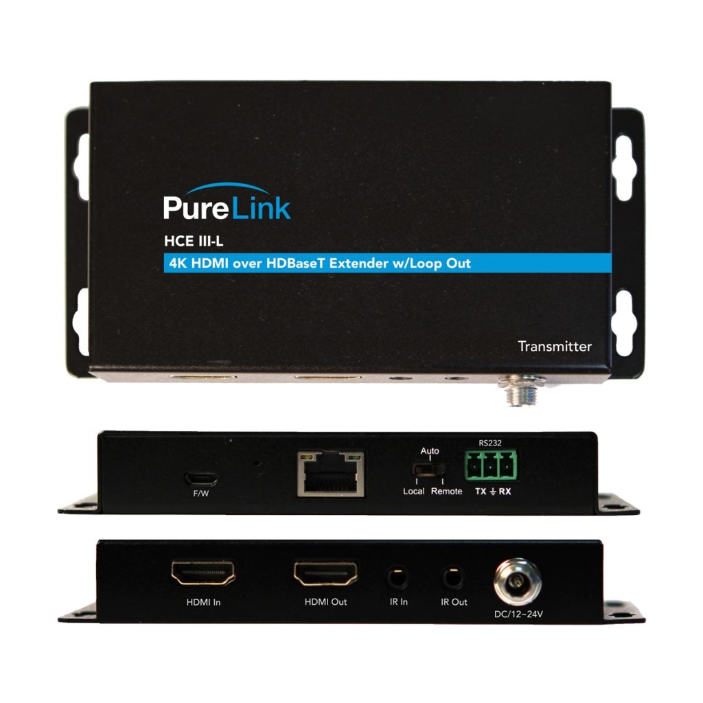 HCE III-P RX – 4K60 HDBaseT Receiver with PoE - PureLink AV