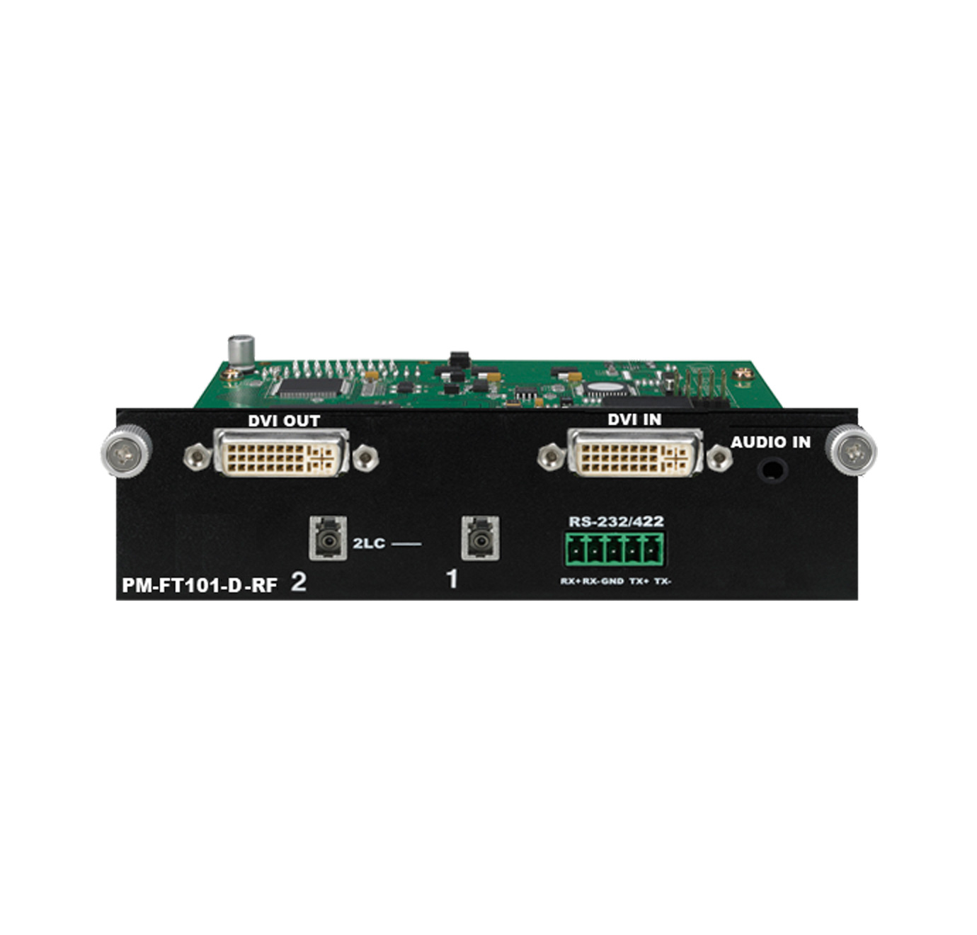 DVI to 2 LC Fiber Optic Receiver w/ RS-232 - PureLink AV