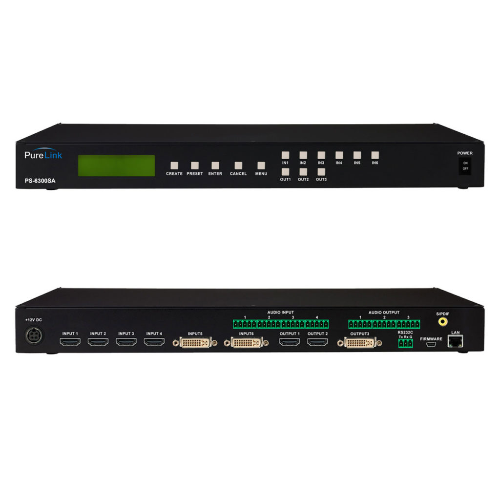 [Limited Quantities] 6x3 Presentation Switcher w/Auto-Scaling - PureLink AV