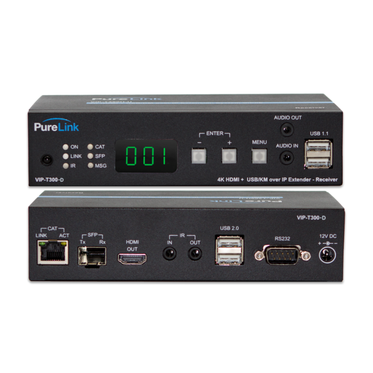 4K60 HDMI & USB/KM CAT and Fiber - AV over IP Encoder