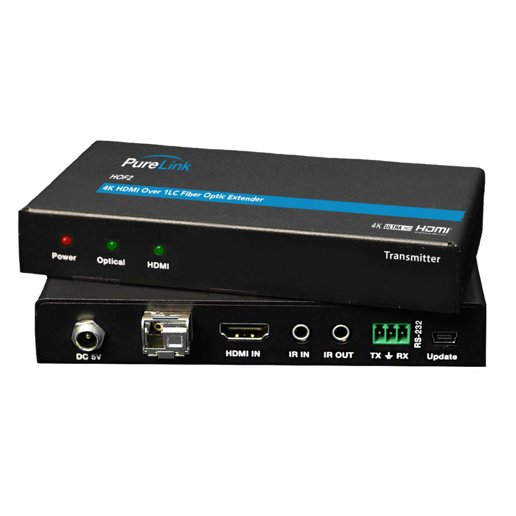 4K HDMI 2.0 over 1LC Fiber Extension System - PureLink AV