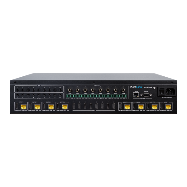 8x8 4K60 HDMI to HDBaseT/HDMI Matrix Switcher with Audio De-Embed and ...