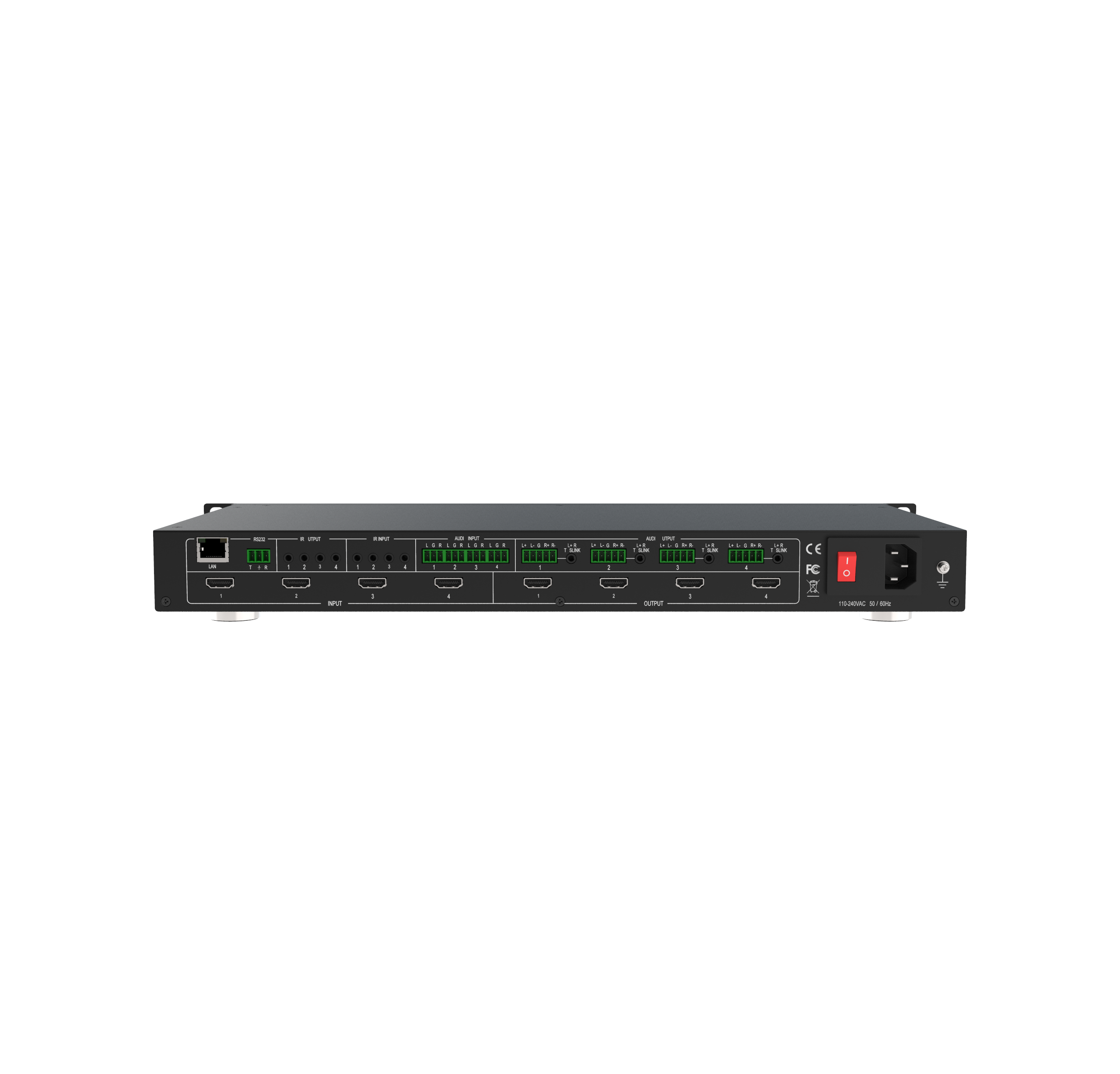 [Discontinued] 4×4 HDMI 2.0 Matrix Seamless Switcher - PureLink AV