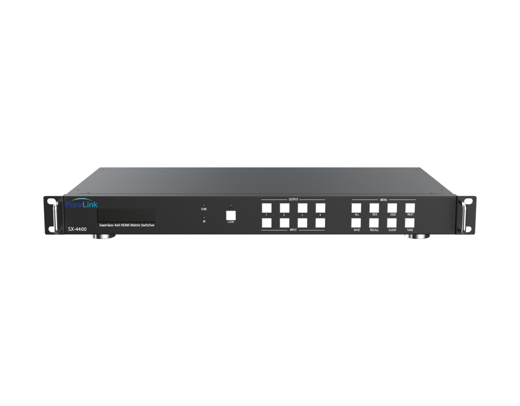 [Discontinued] 4×4 HDMI 2.0 Matrix Seamless Switcher - PureLink AV
