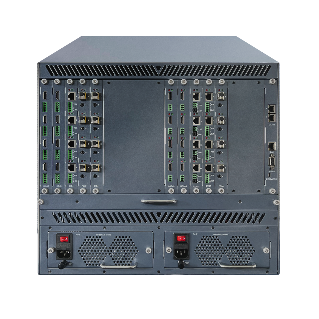 20x20 Media Axis 2™ 4K60 Cross Platform Matrix Switcher Frame - PureLink AV