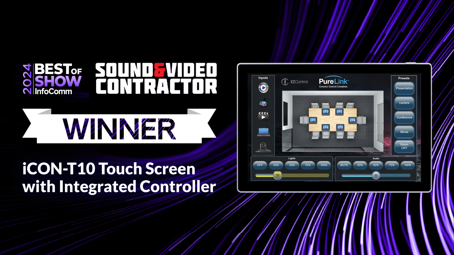 The iCON™-T10 Touch Screen Controller Wins Best of Show at InfoComm ...