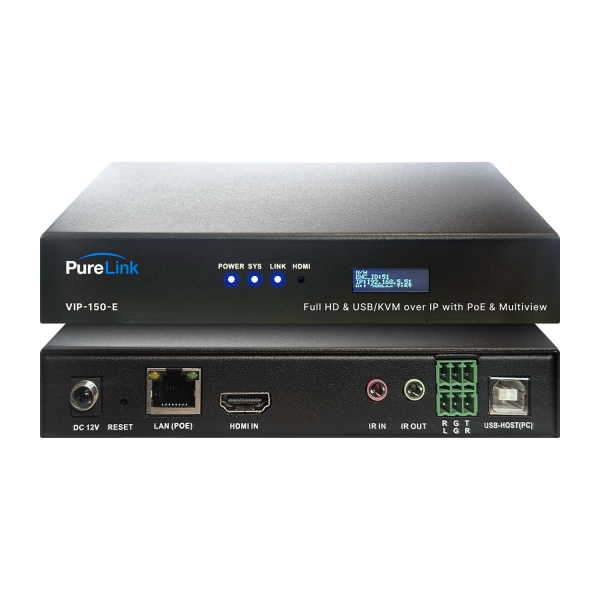 Full HD HDMI & USB/KVM over IP with PoE & MultiView - Encoder - PureLink AV